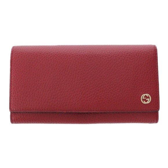 Gucci | Bags | Gucci Interlocking Gg Long Wallet Red X | Poshmark